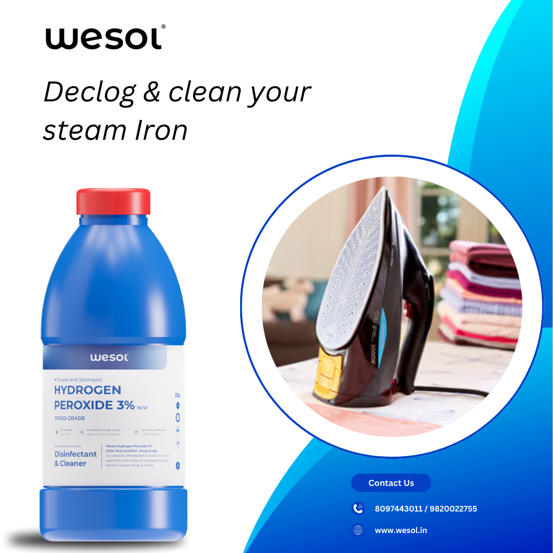 How to Easily De clog and Clean Your Steam Iron with Hydrogen Peroxide ...