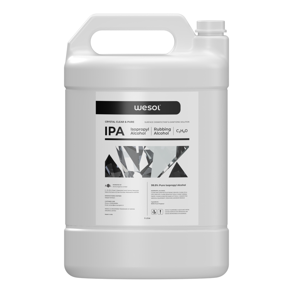 Wesol Isopropyl alcohol 99.9% IPA 5 Litre | (CH3)2-CH-OH CAS: 67-63-0 ...